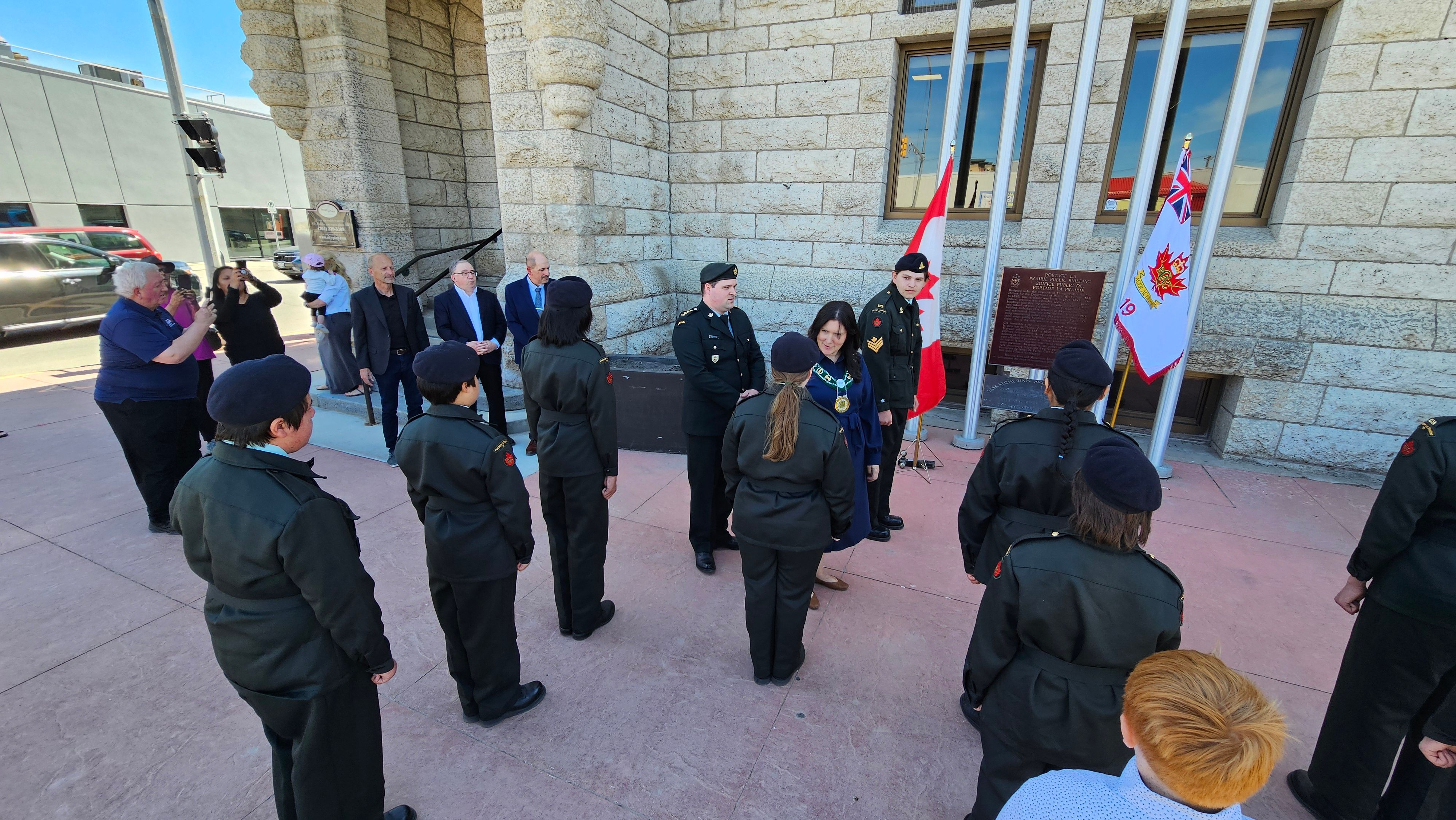 Portage cadets honoured with Freedom of the City in historic march ...