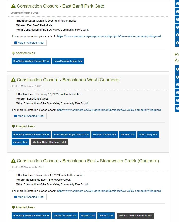 Fireguard construction in Bow Valley: How will it impact your favourite ...