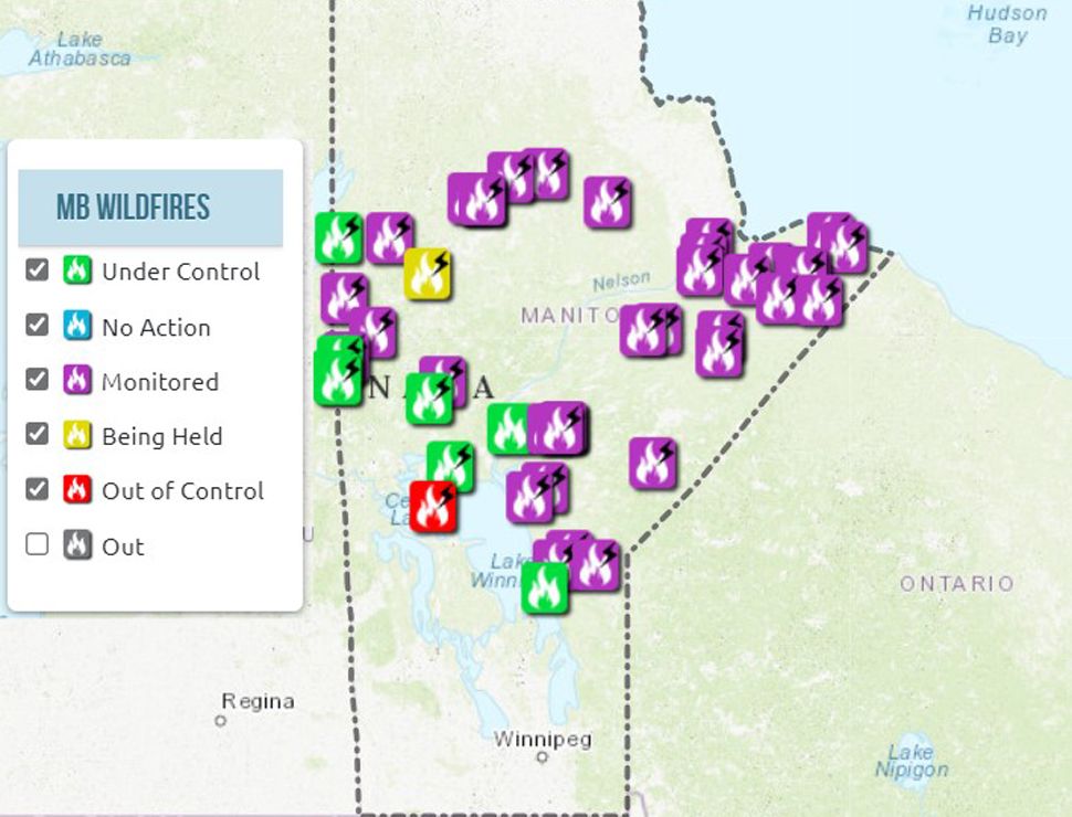 47 forest fires burning in Manitoba this weekend, impacting air quality ...