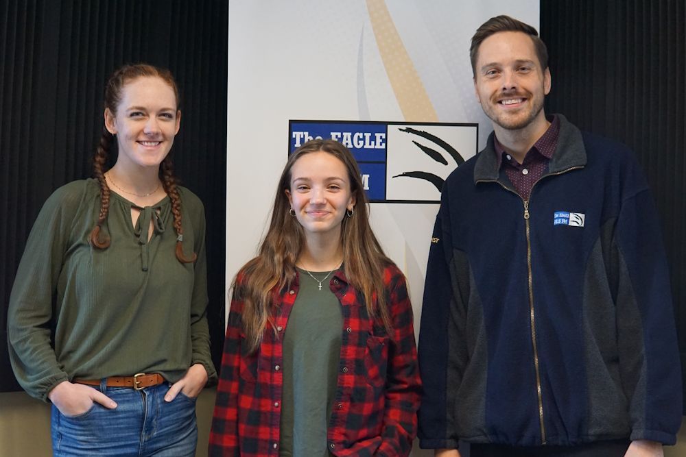 GVC student Allison Fedack visits the radio station for Take Your Kid ...