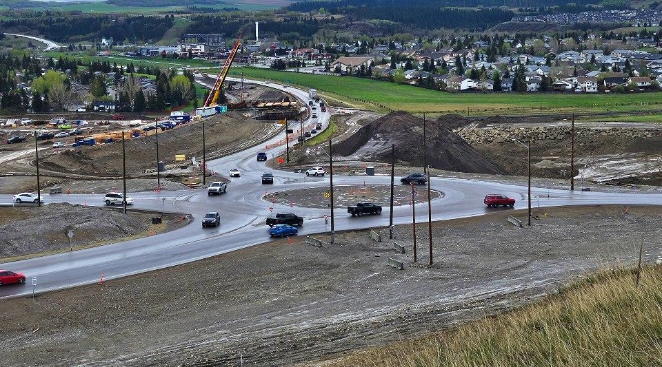 1A/Hwy22 roundabout turns into mini lake - CochraneNow: Cochrane ...