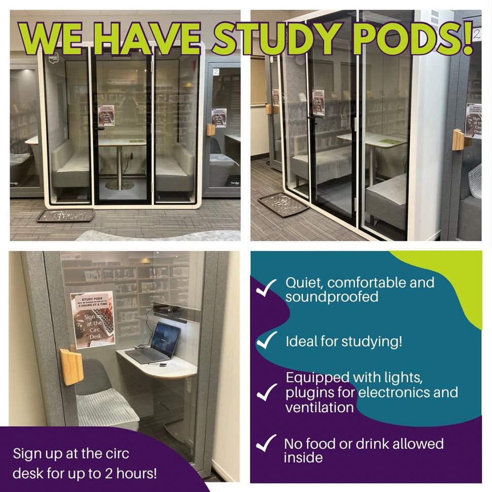 Jake Epp Library excited about their three new study-pods ...