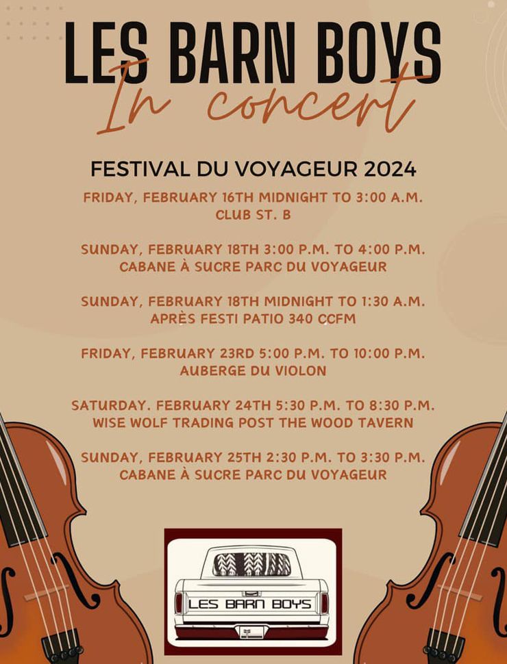 Barn Boys take their fun kitchen party to Festival du Voyageur ...