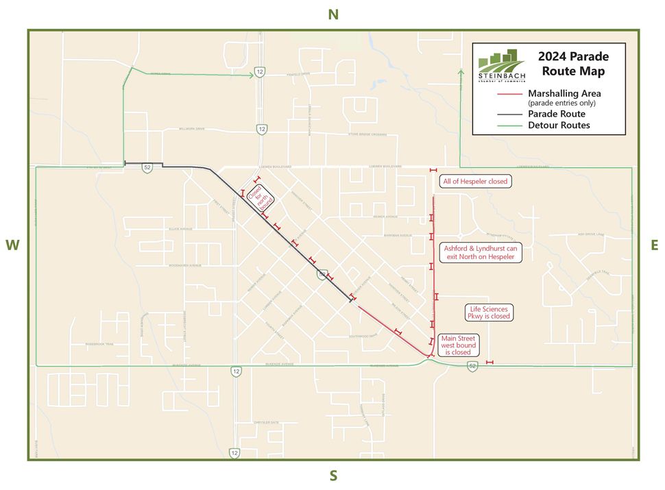 Pioneer Days Parade route changed due to construction at Loewen and ...