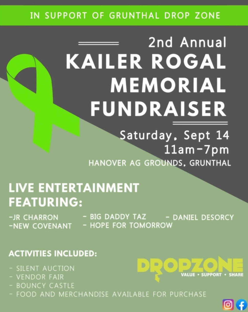 Support suicide prevention at the Kailer Rogal Memorial Fundraiser ...