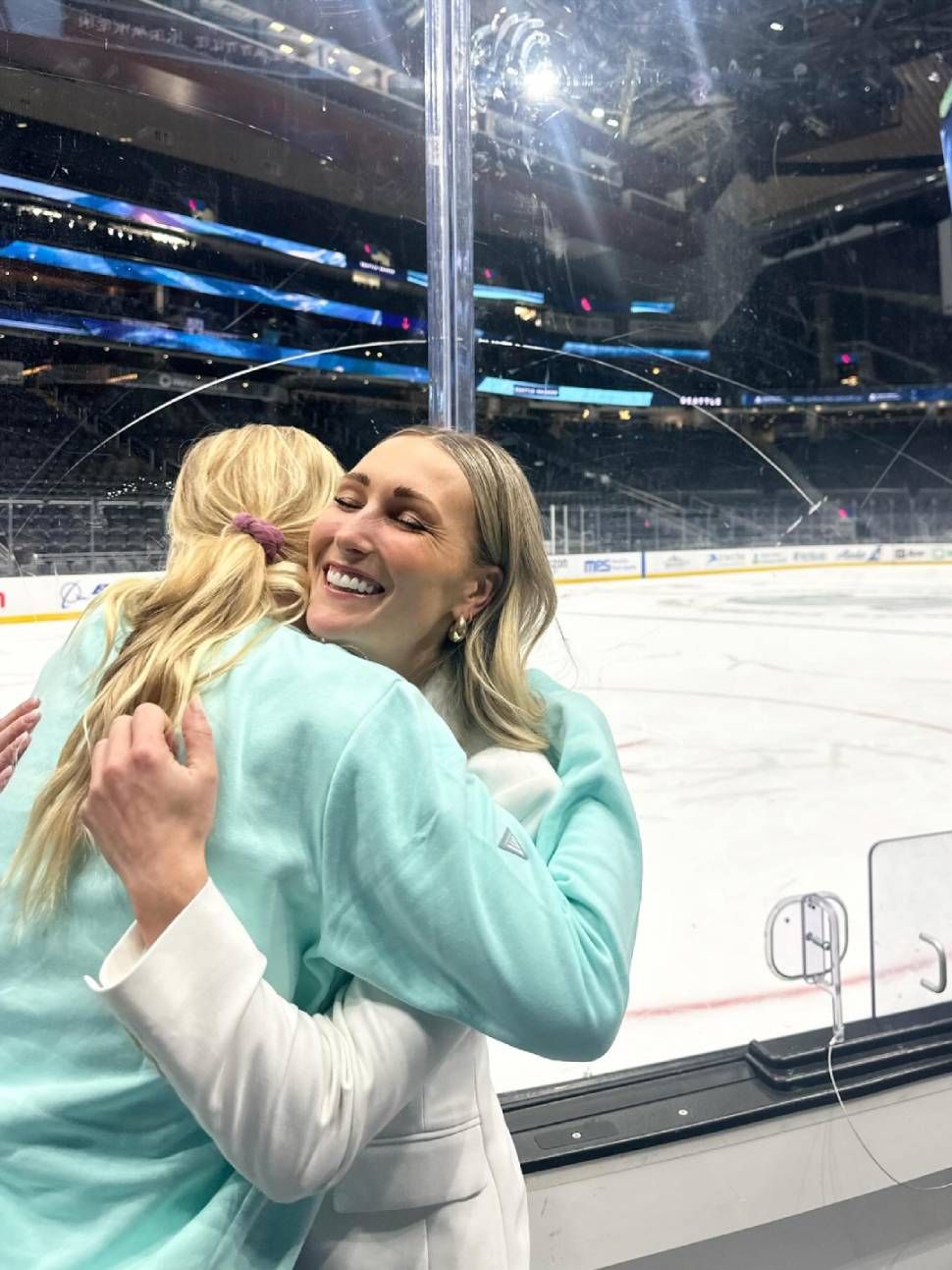 Bailey Bram cheers on as Jessica Campbell becomes first female NHL ...