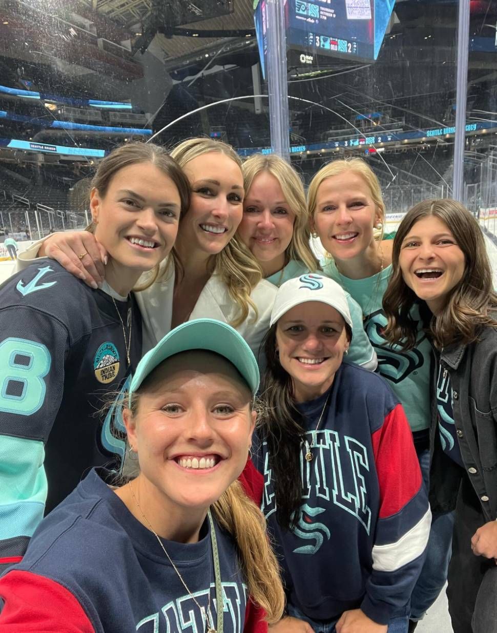 Bailey Bram cheers on as Jessica Campbell becomes first female NHL ...