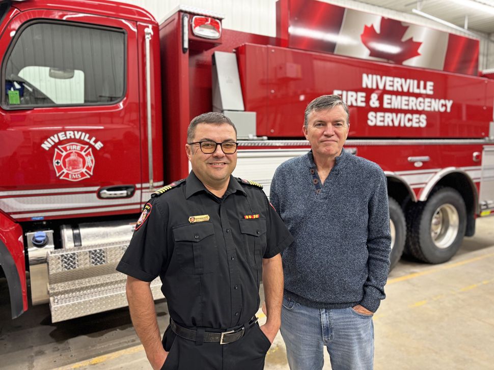 Niverville Fire & EMS unveil new water tanker truck - SteinbachOnline ...