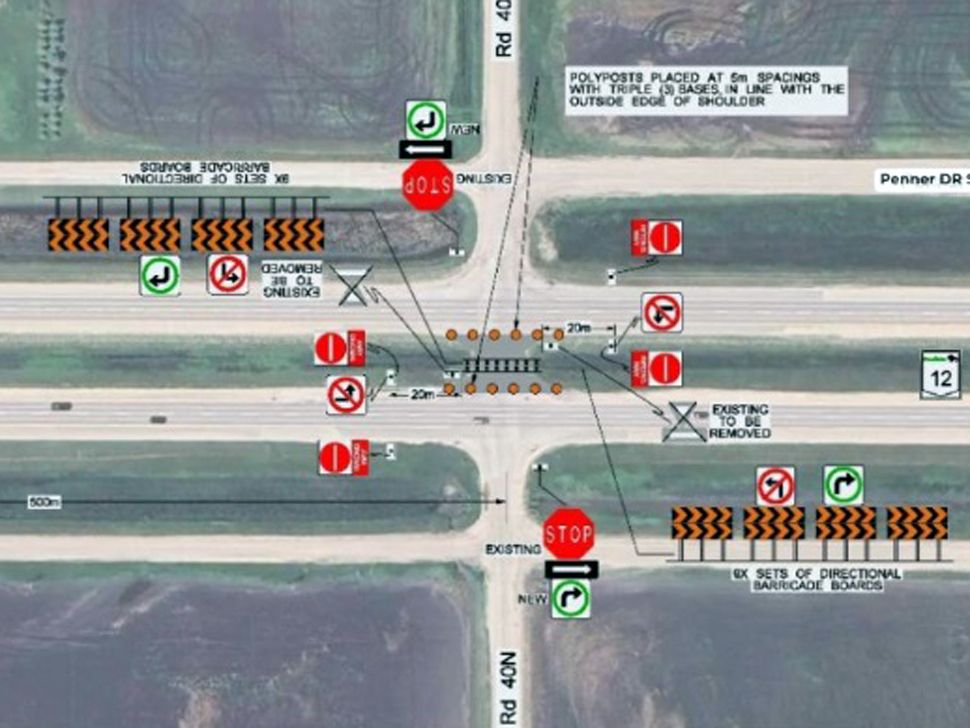 Permanent median closure announced for Highway 12 near Blumenort ...