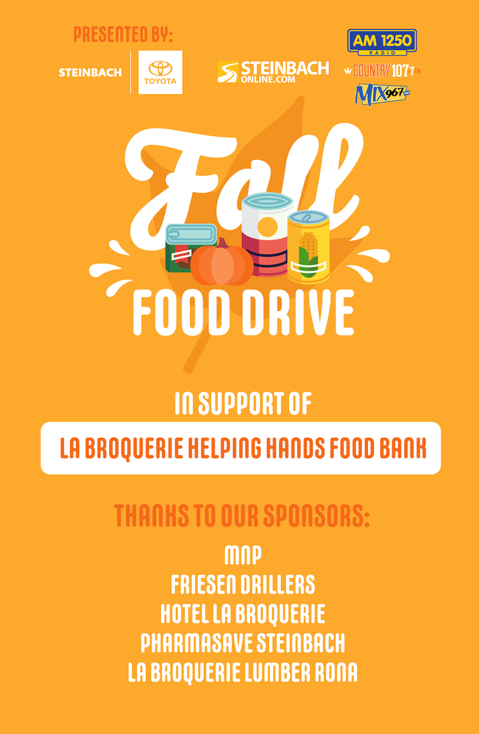 Fall Food Drive to support La Broquerie Helping Hands this Thanksgiving ...