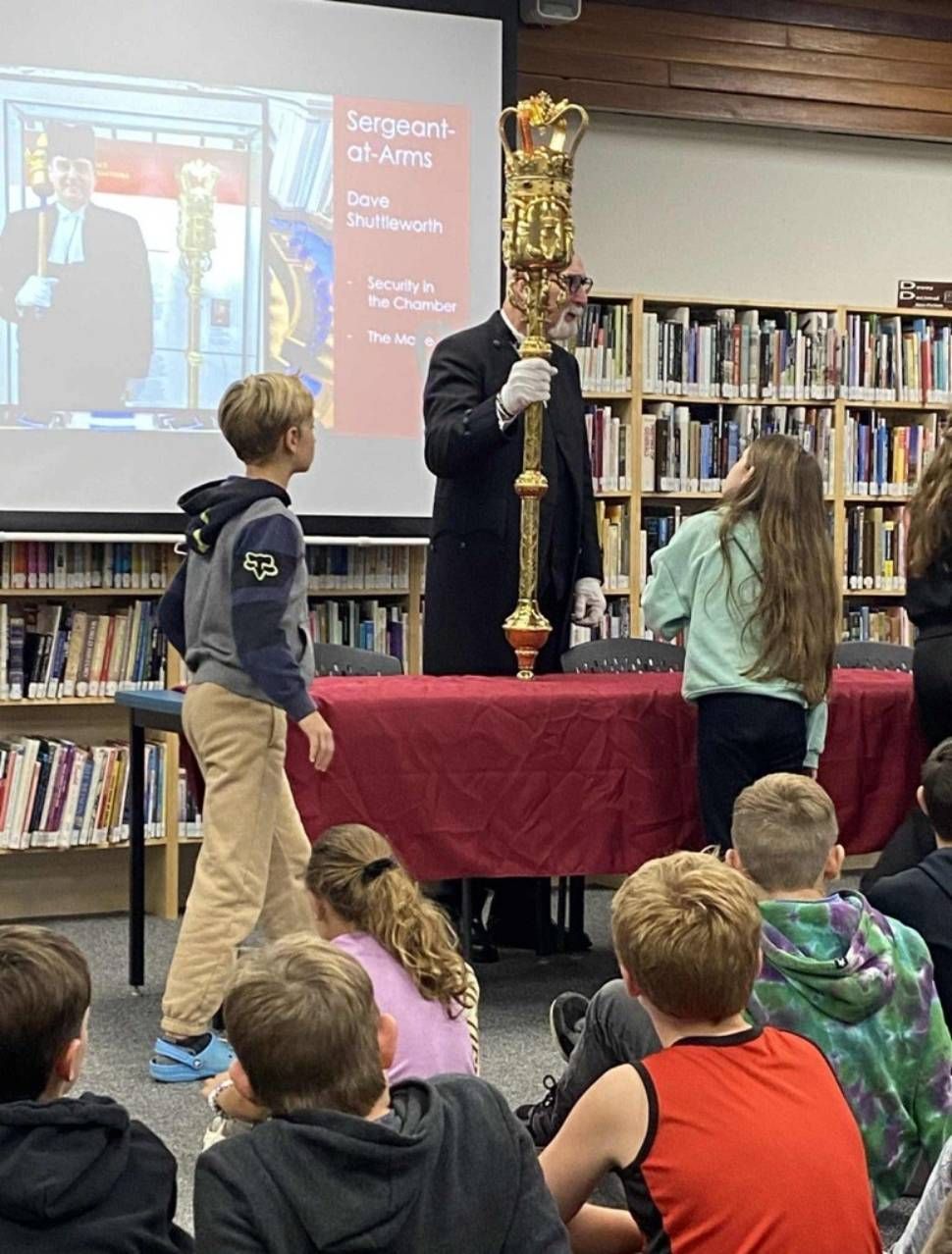 Historic Manitoba Mace visits Vita and Sprague schools ...