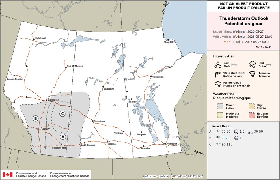 Strong winds and possible storms expected across west-central ...