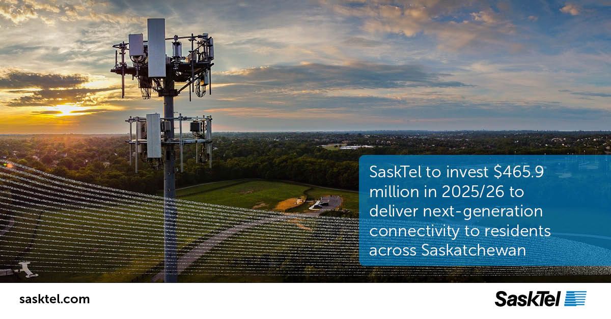 SaskTel to invest $465.9M in Saskatchewan networks - WestCentralOnline: West Central ...