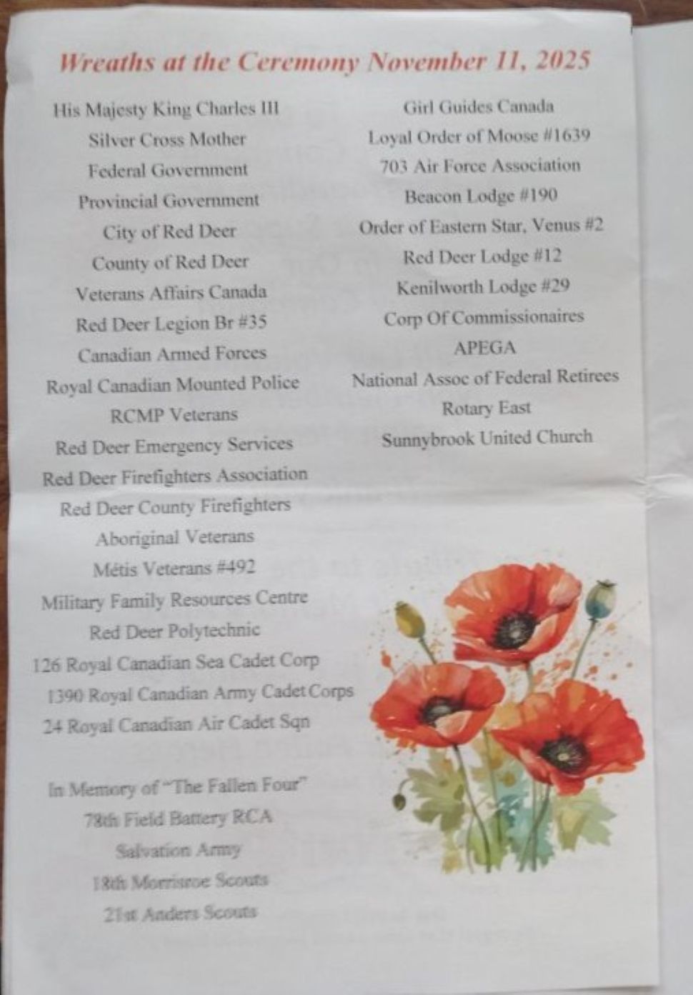Red Deer Remembers: Servus Arena ceremony draws standing-room-only ...