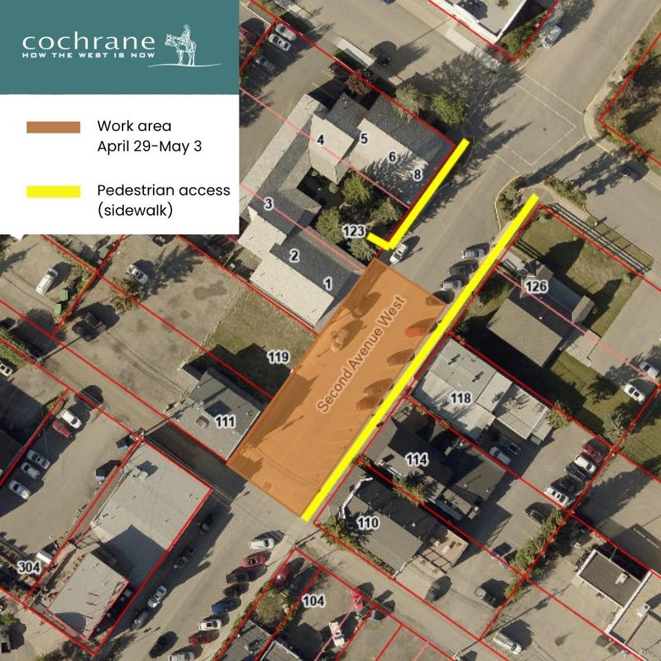 Repairs to close a section of Second Avenue W next week - CochraneNow ...