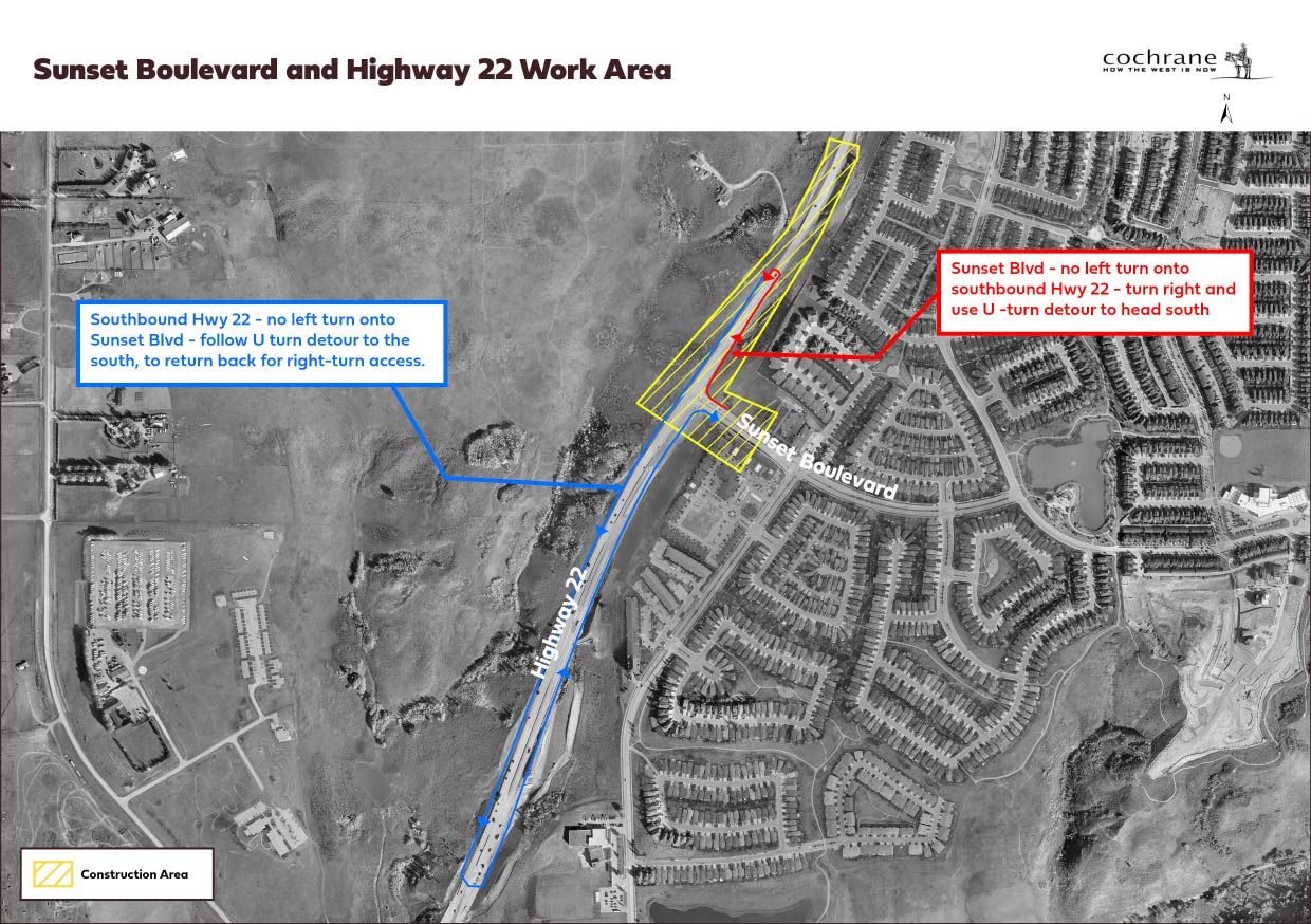 Night paving work coming to Hwy 22 and Sunset Blvd - CochraneNow ...