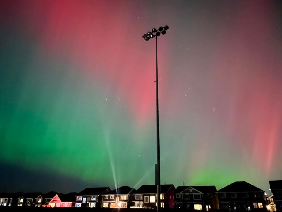 Did you miss it? Massive aurora lights up Alberta skies — and Airdrie ...
