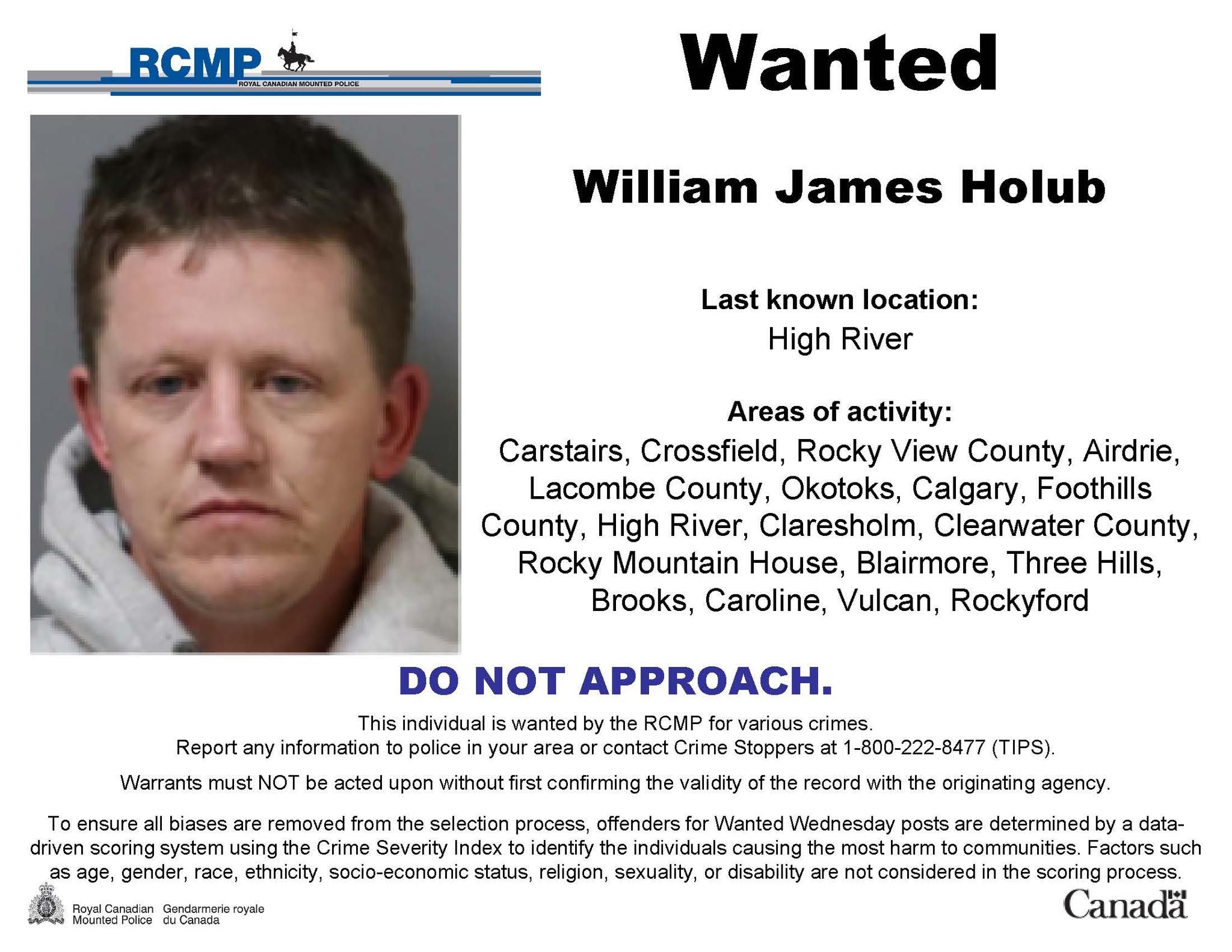 “Do not approach”: RCMP reissue Wanted Wednesday post for man tied to ...