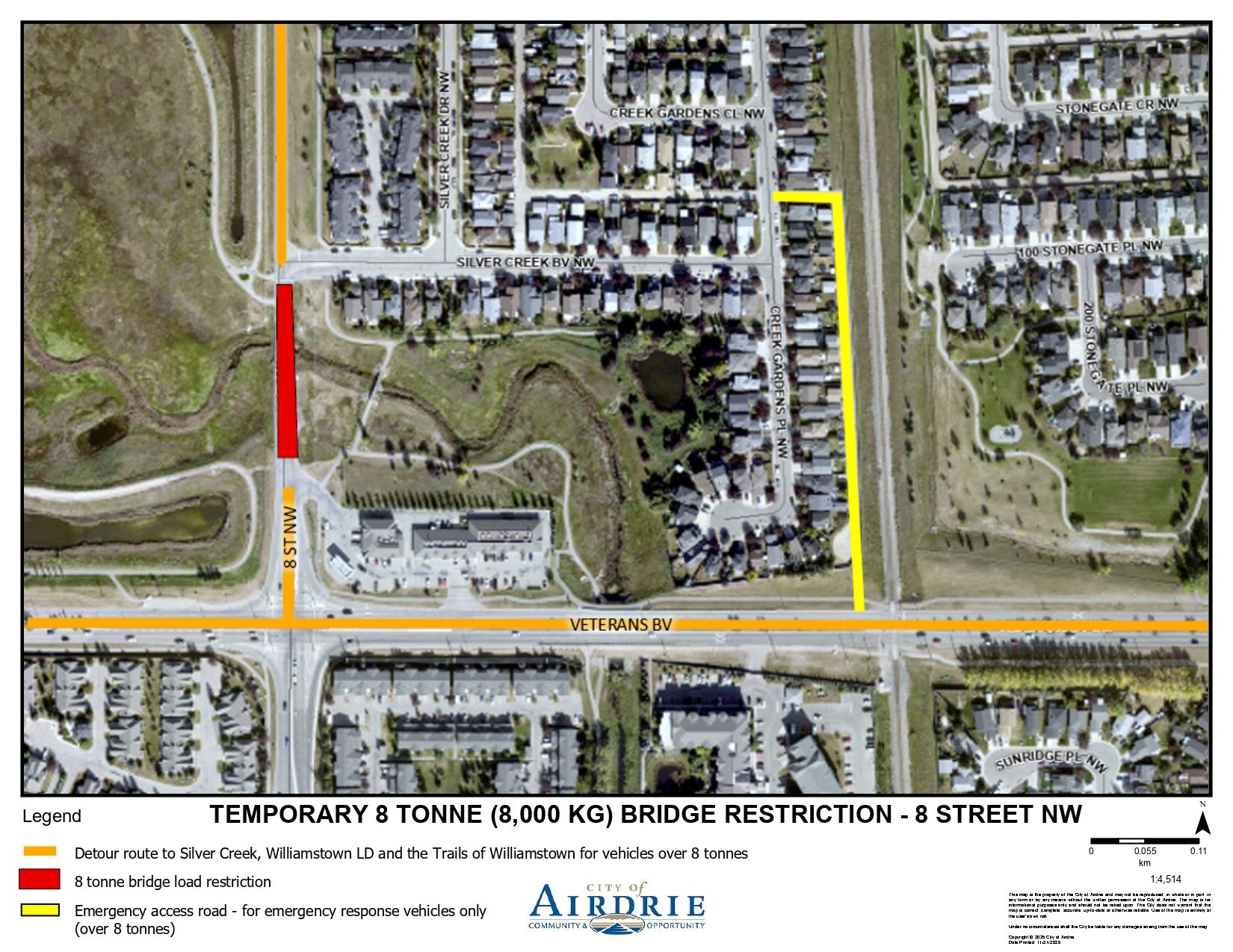 Airdrie bridge deemed “aging faster than expected” as new weight limit ...