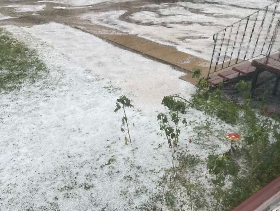 Severe storms cause a firestorm with hail, fire and possible tornado in ...