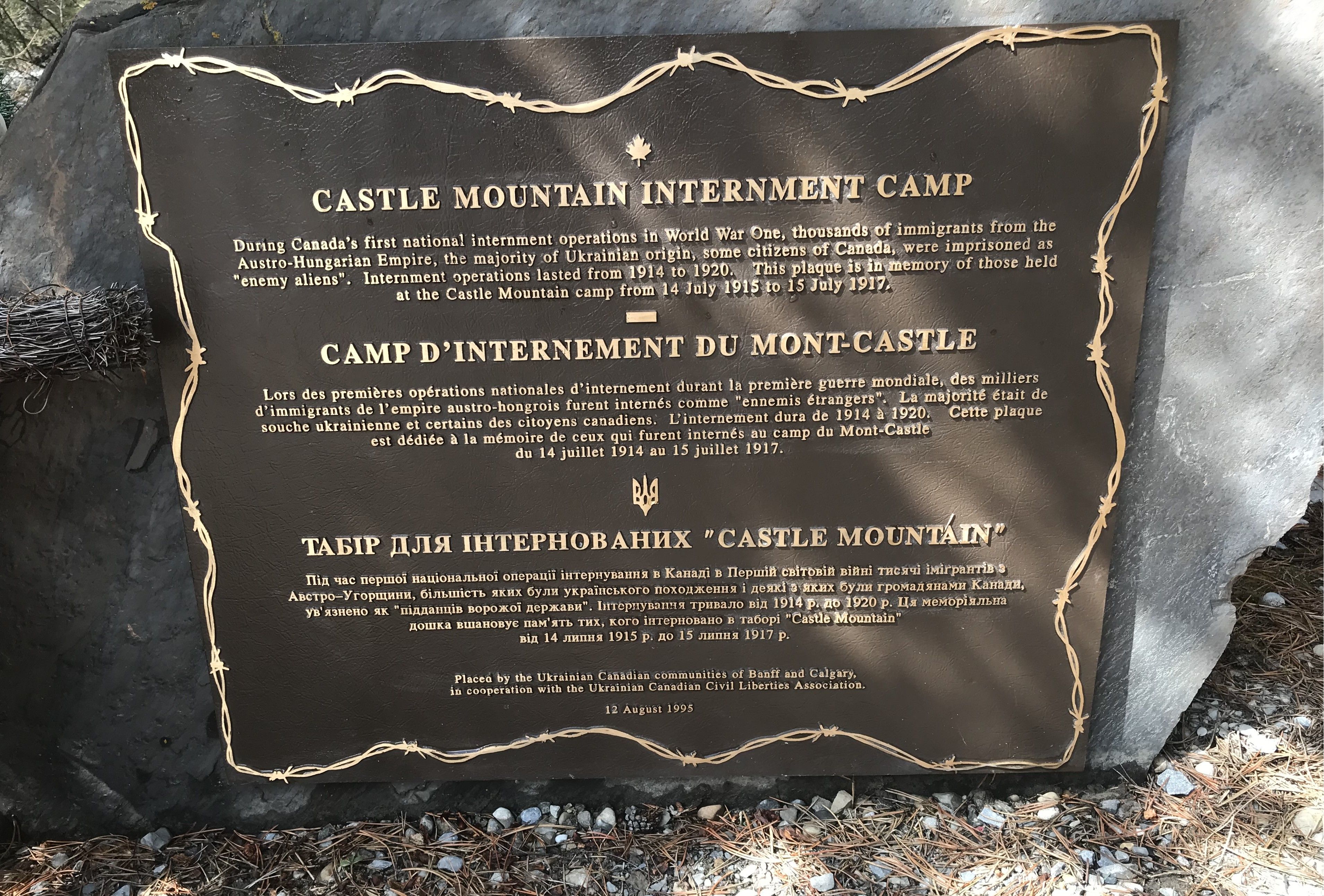 Historic internment memorial near Lake Louise vandalized, plaques ...