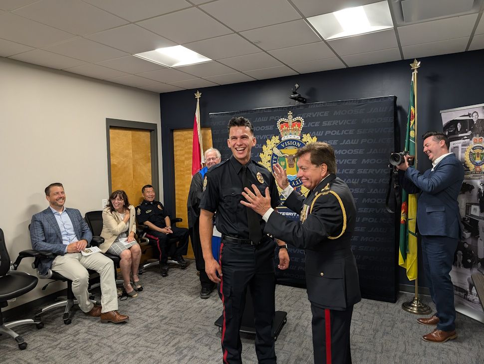 Police service swears in Daniel Heimbecker, Jackson Anderson as two ...