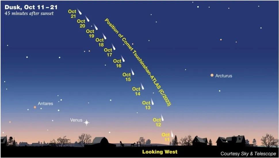 Comet Tsuchinshan-Atlas still visible - WestCentralOnline: West Central ...