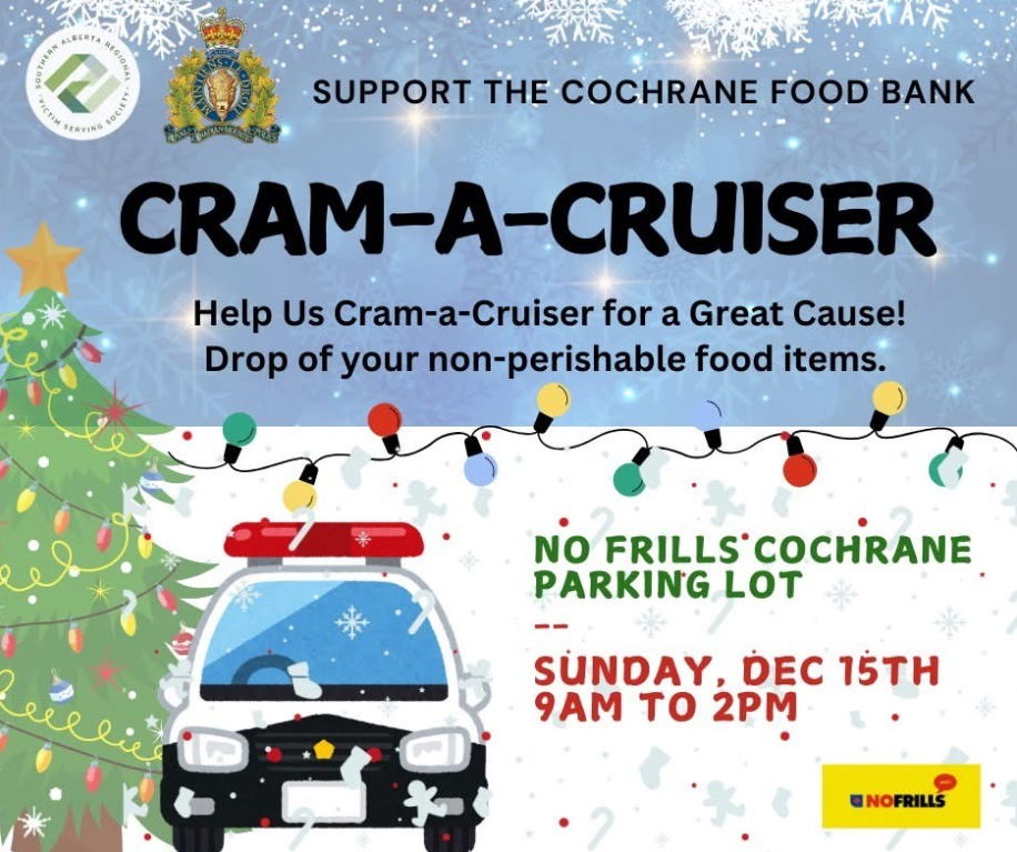 Cochrane police to 'Cram-A-Cruiser' for food bank - CochraneNow ...