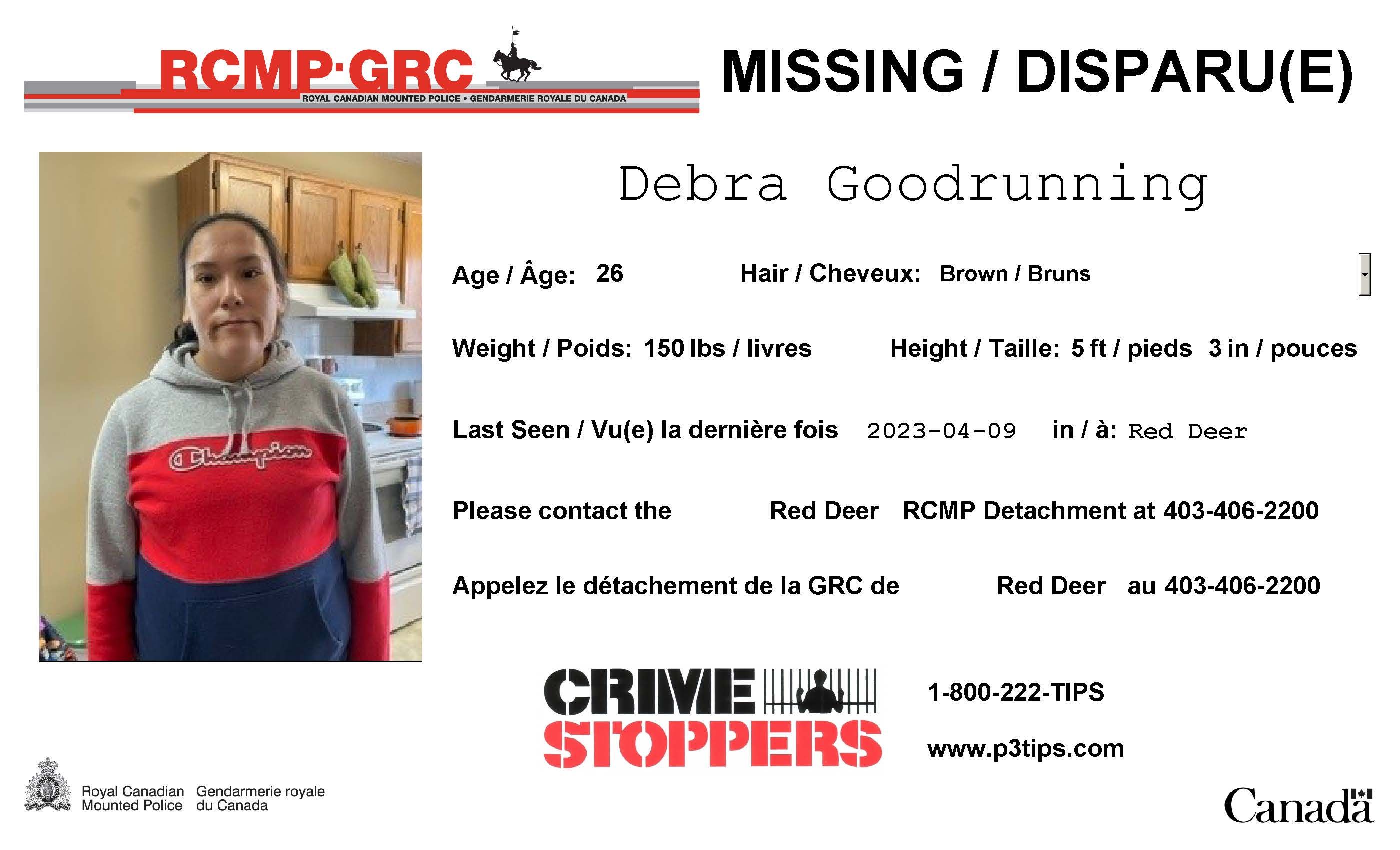 UPDATE: Located (RCMP asking for help in locating missing Debra ...