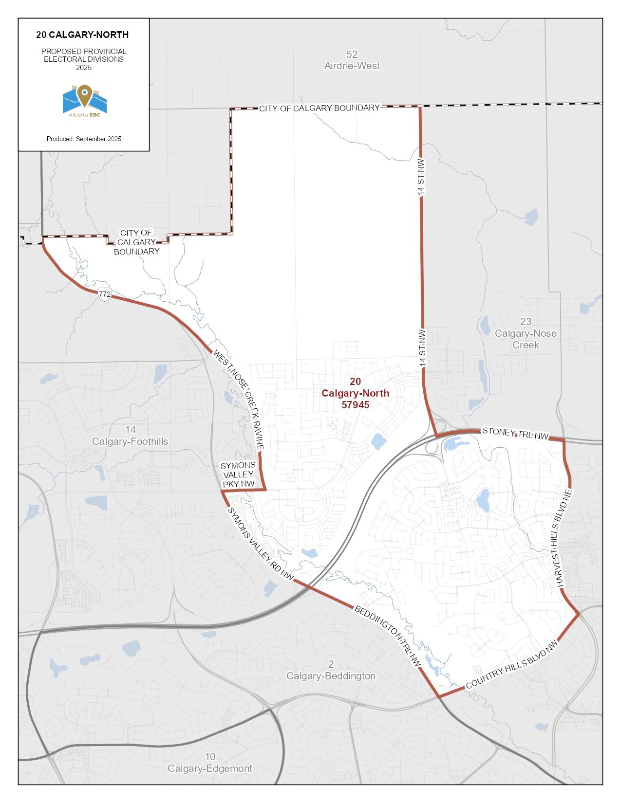 Commission proposes new Airdrie-West electoral division, boundary ...