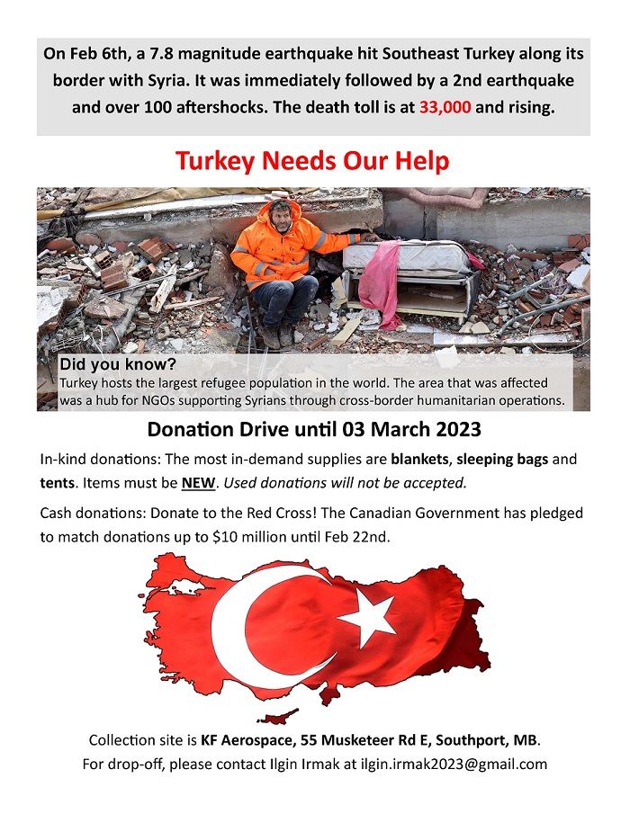 Turk living in Portage seeks community help for homeland ...