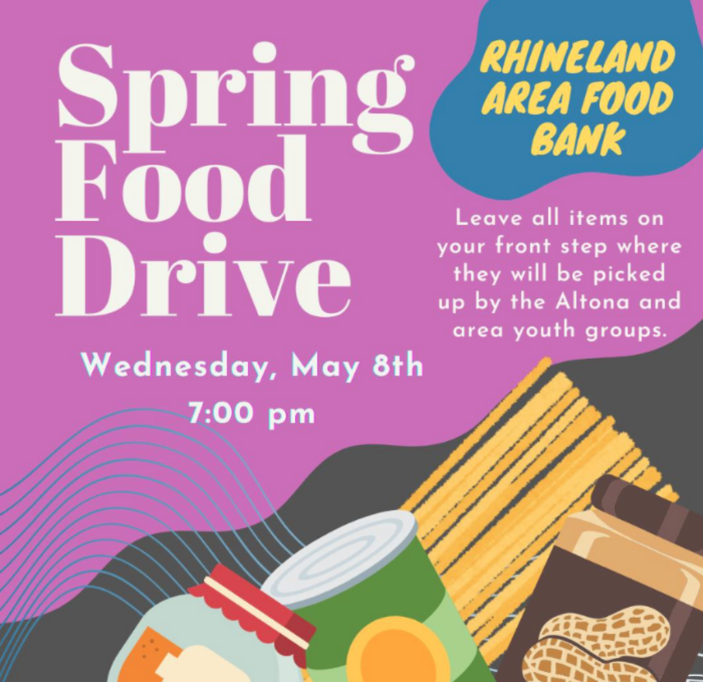 Leave donations on your front step TODAY for the Rhineland & Area Food ...