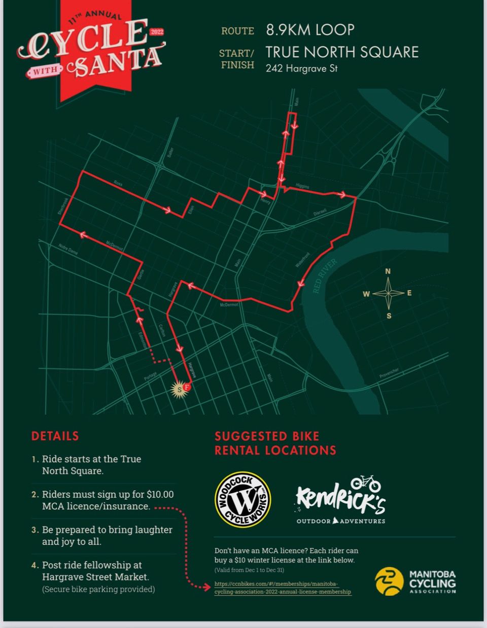 Santa and his elves cycle through Winnipeg spreading holiday joy ...