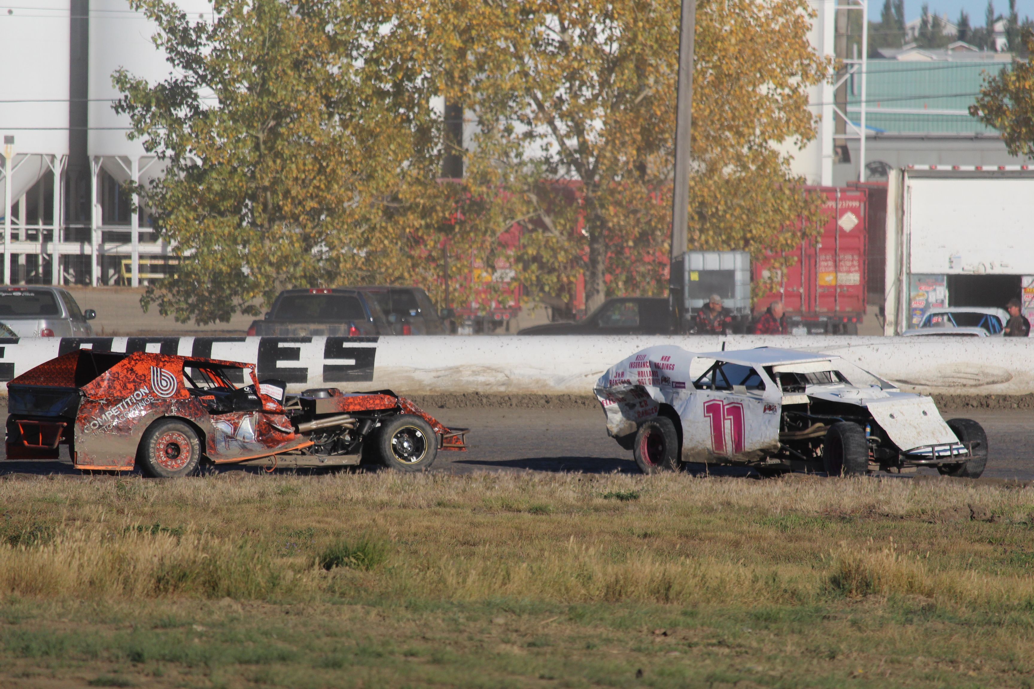 Nitty gritty dirt racing during make up stock car races ...