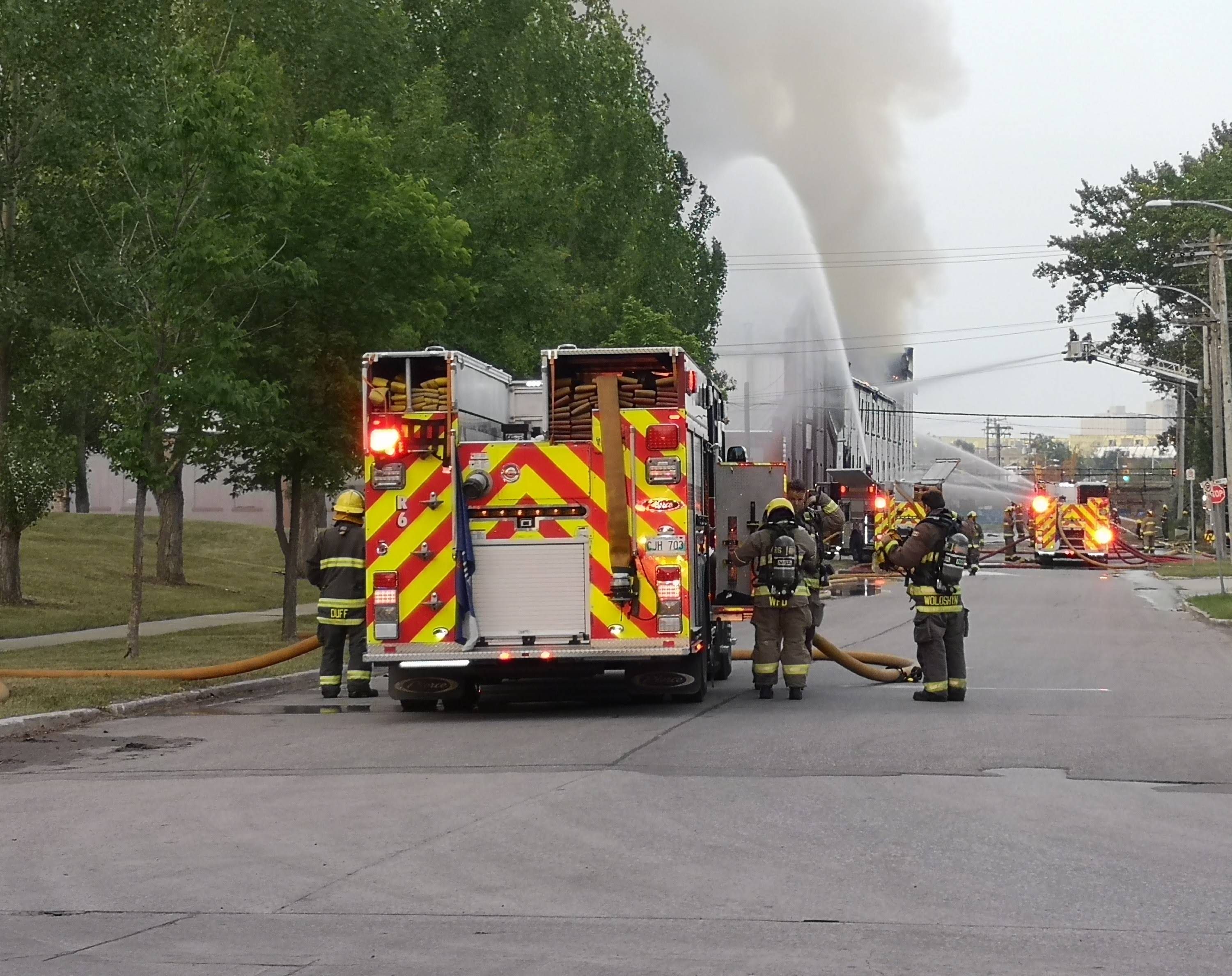 Industrial building gutted last summer experiences third fire ...