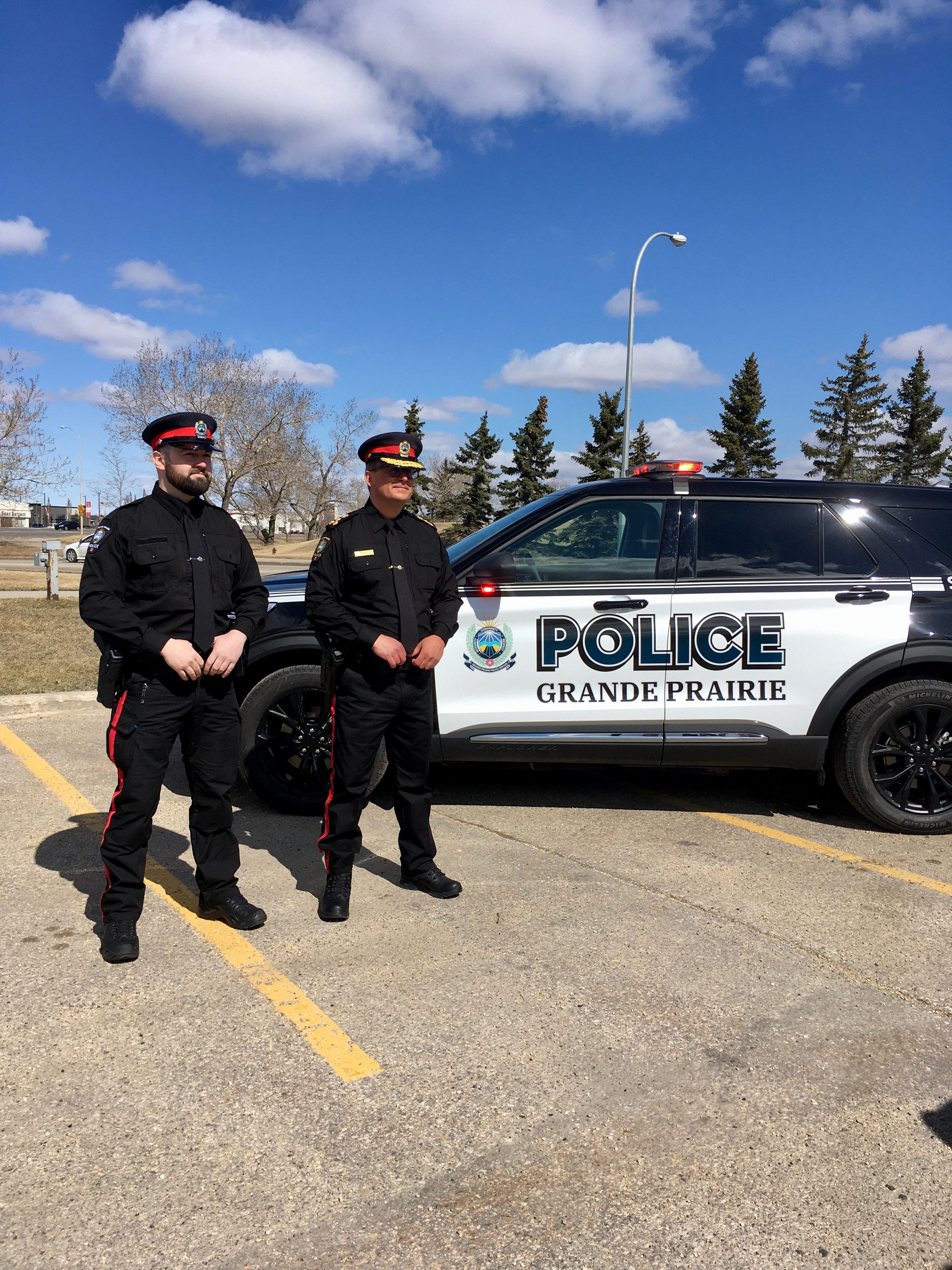 Grande Prairie Police Service unveil their new vehicles and uniforms ...