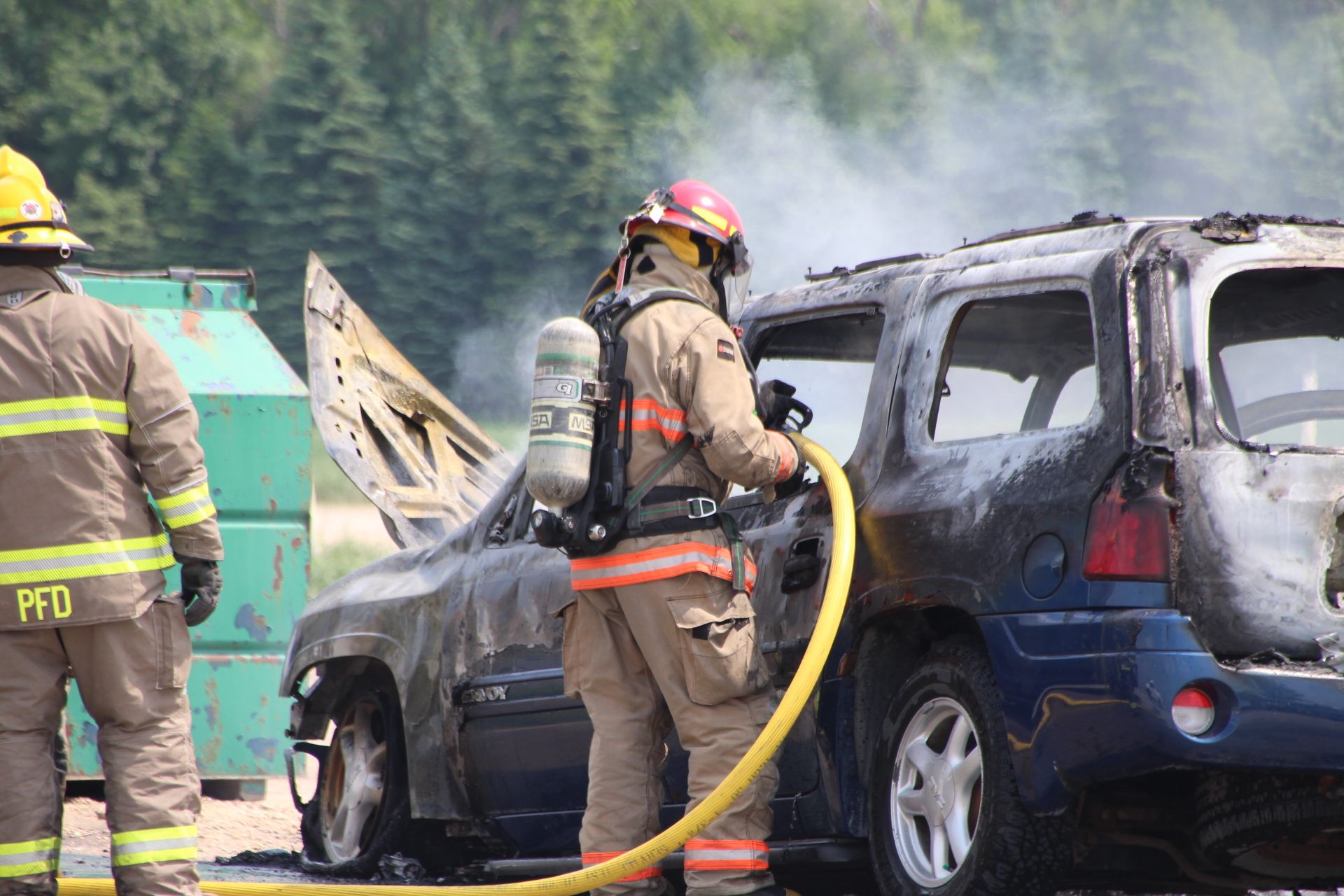 Car fire at gas station near Trans-Canada & 16 intersection ...