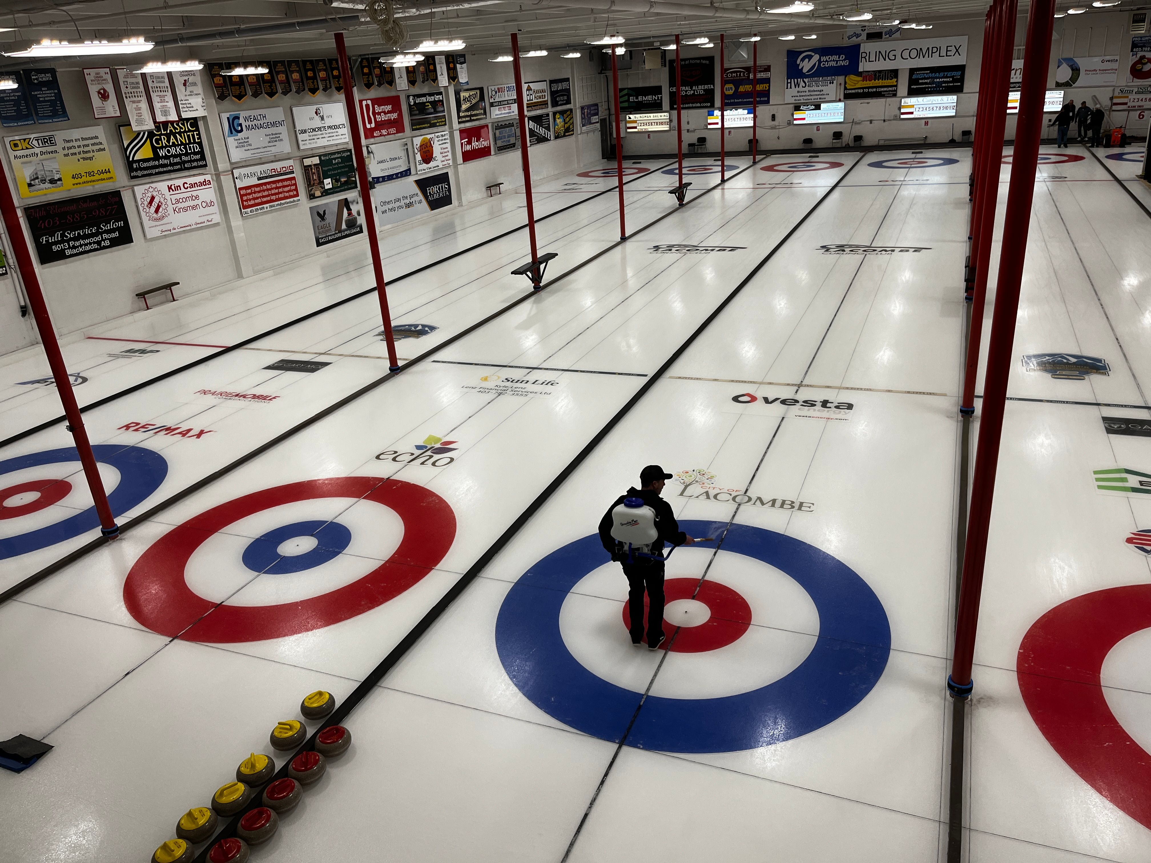 Ice surface ready for Pan Continental Curling Championships ...
