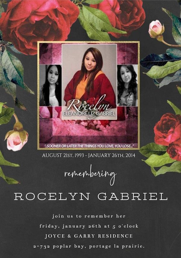 Remembering Rocelyn Gabriel ten years later - PortageOnline.com - Local ...