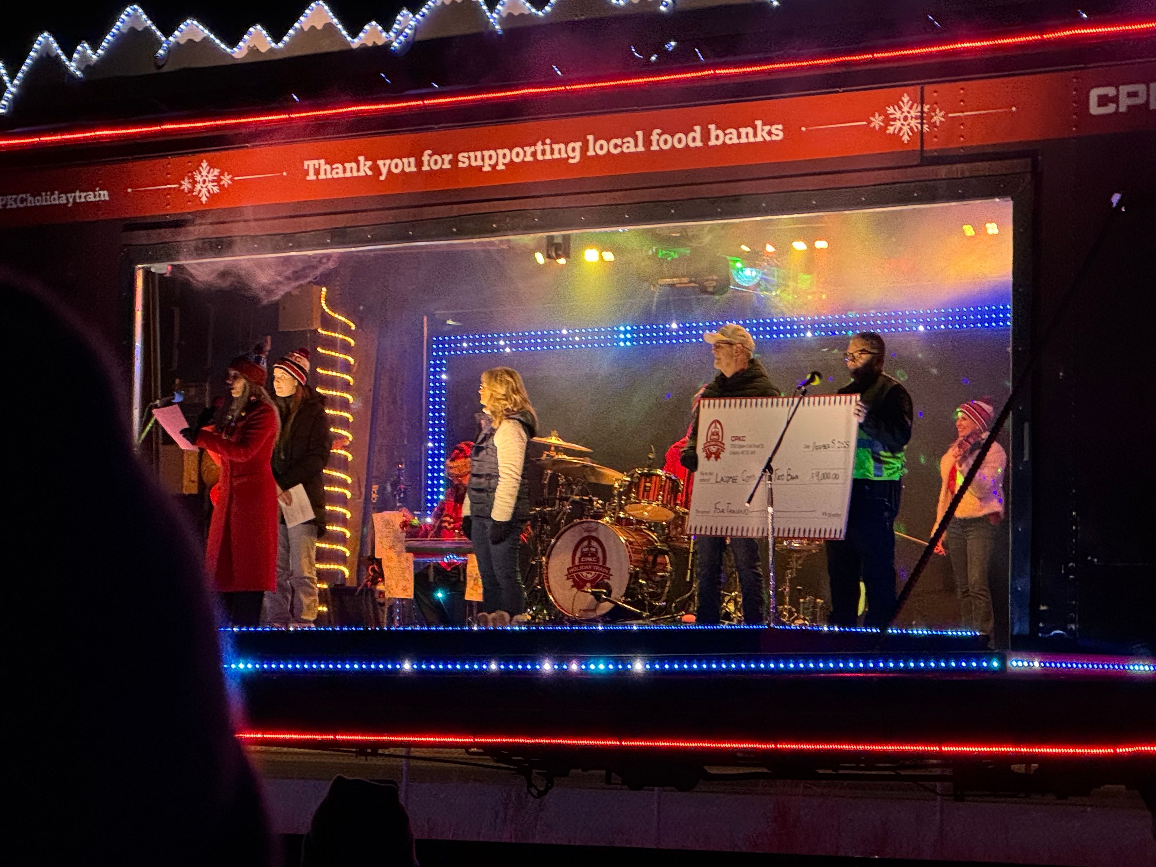 Lacombe's Holiday Train stop brings crowds on chilly night ...