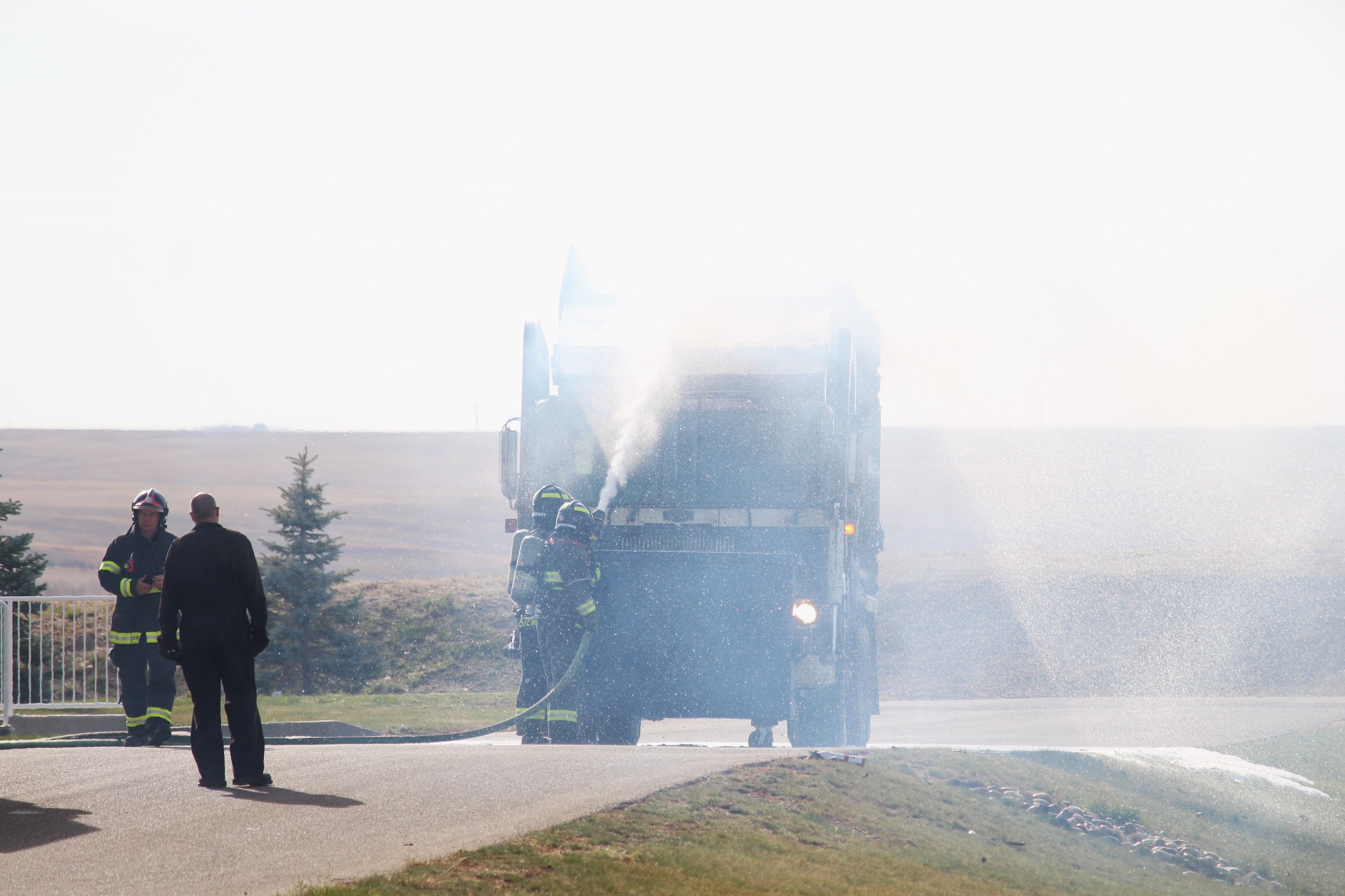 Garbage truck on fire near Riverview Village Estates in Swift Current ...