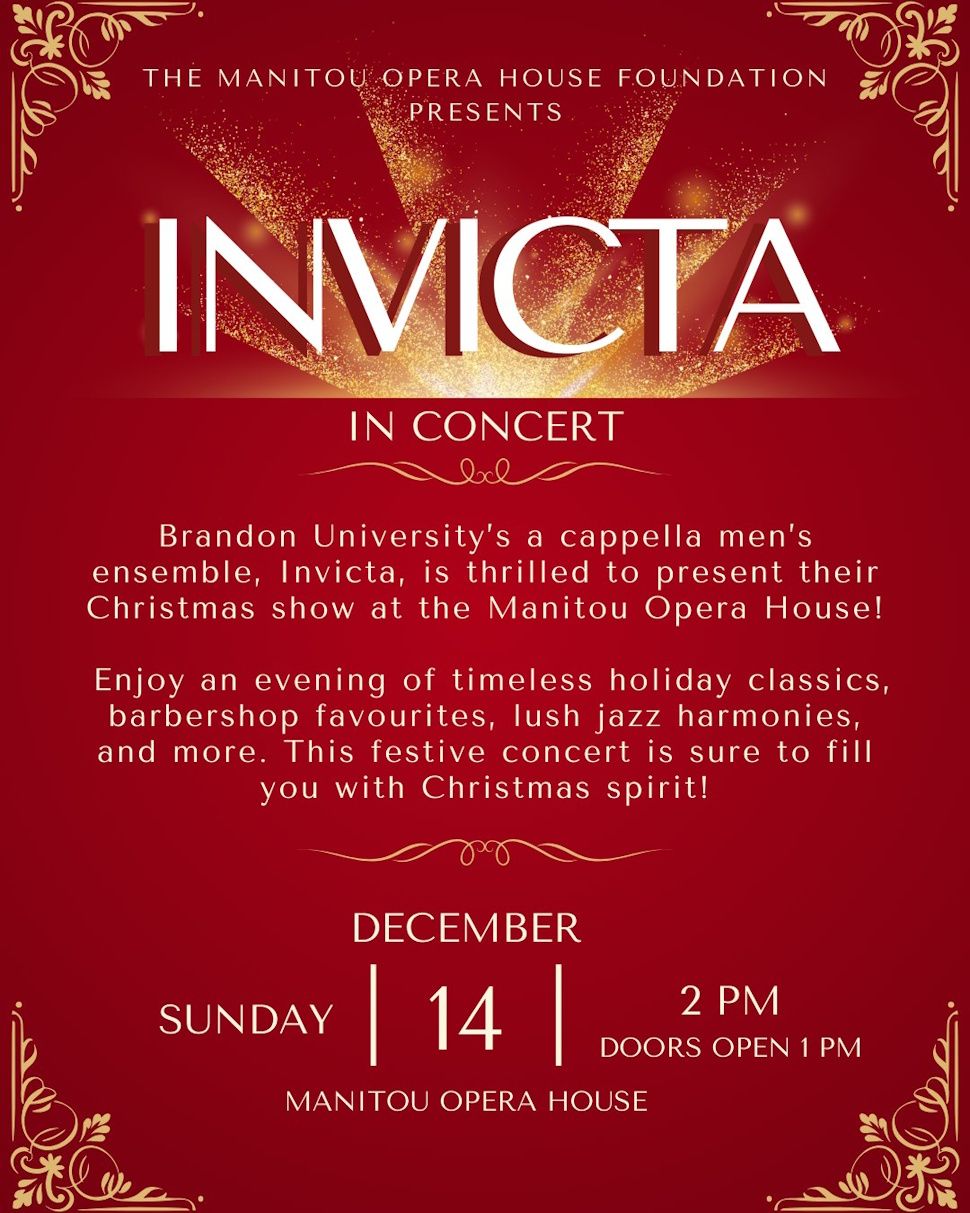 Brandon University’s a capella men’s ensemble Invicta celebrating 2nd ...