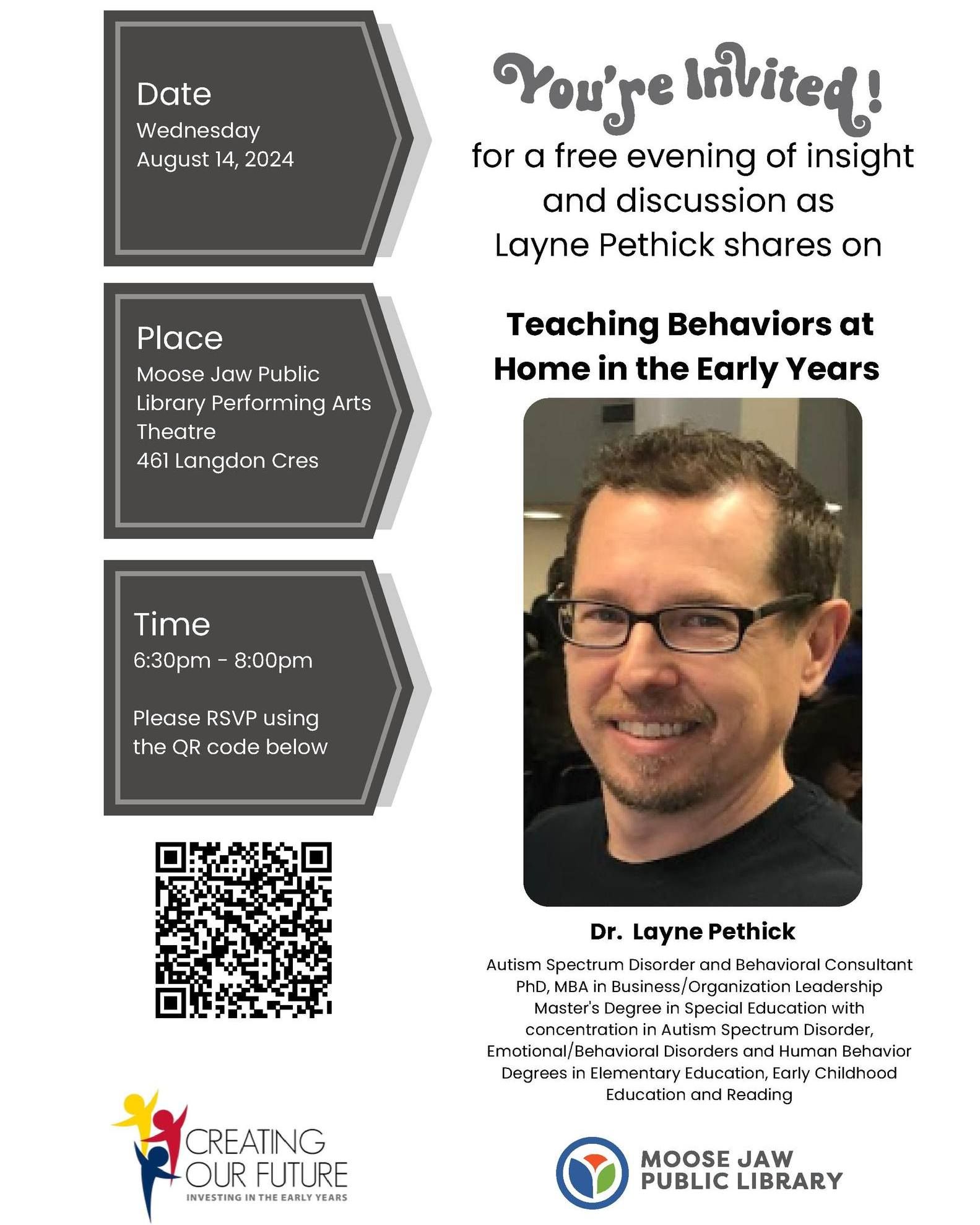 Education expert Dr. Layne Pethick returns for childhood behavior ...