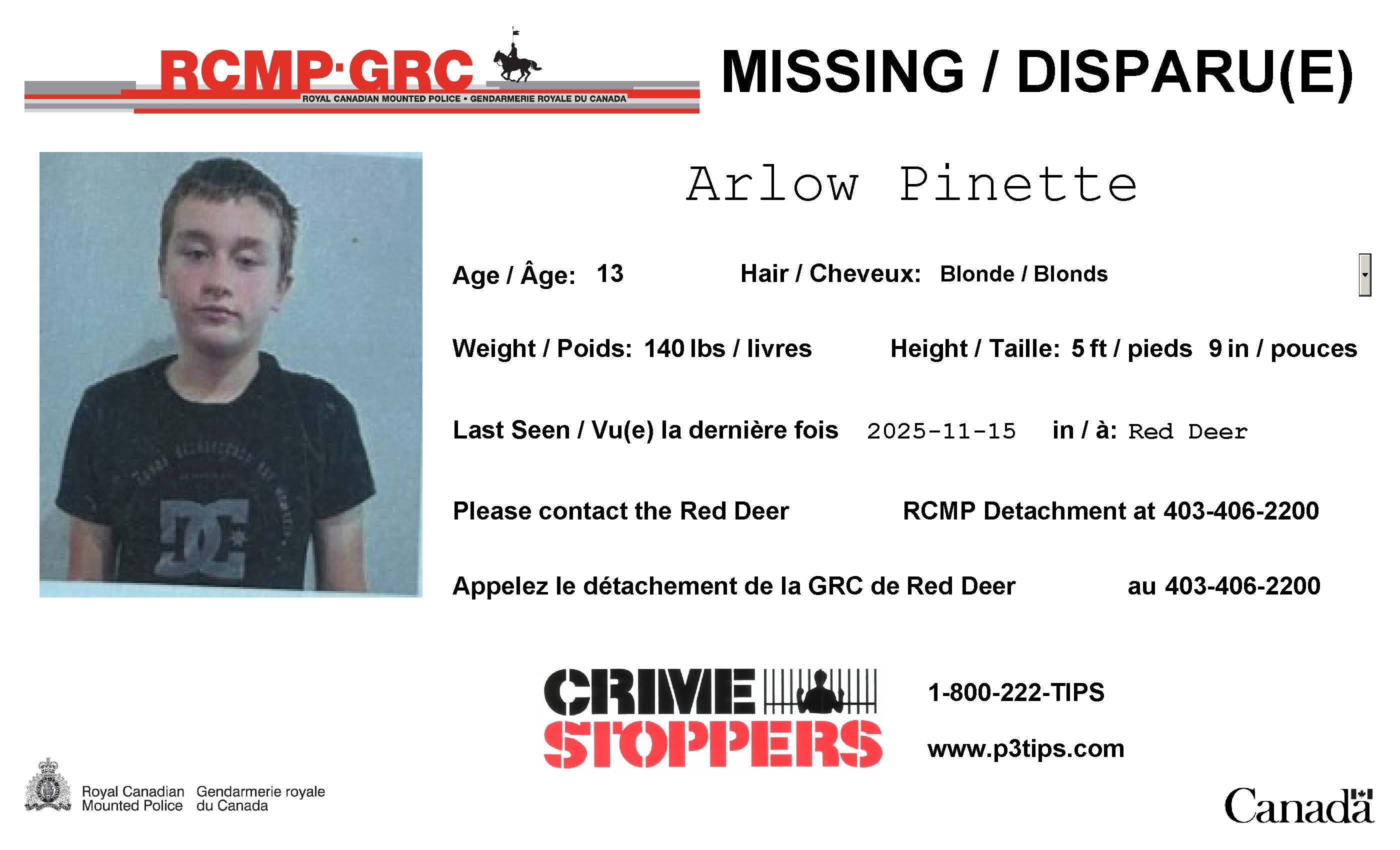 Concern for safety: Red Deer RCMP search for two missing boys ...