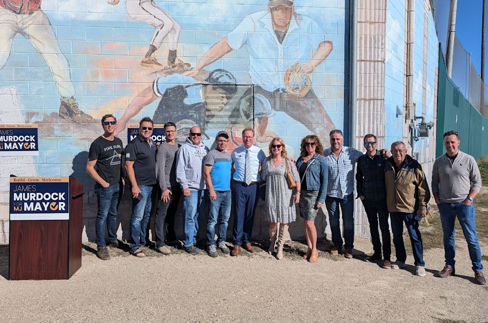 James Murdock formally launches mayoral campaign at Ross Wells Park ...