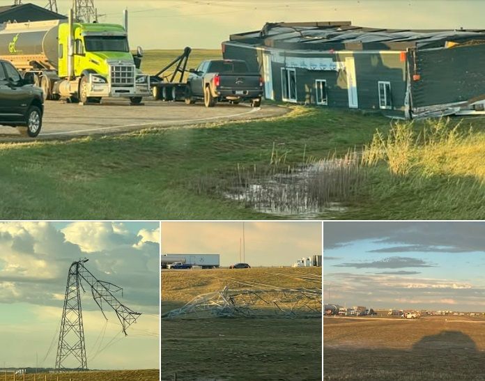 Supercell storm carves 400-kilometre path of destruction across Alberta ...