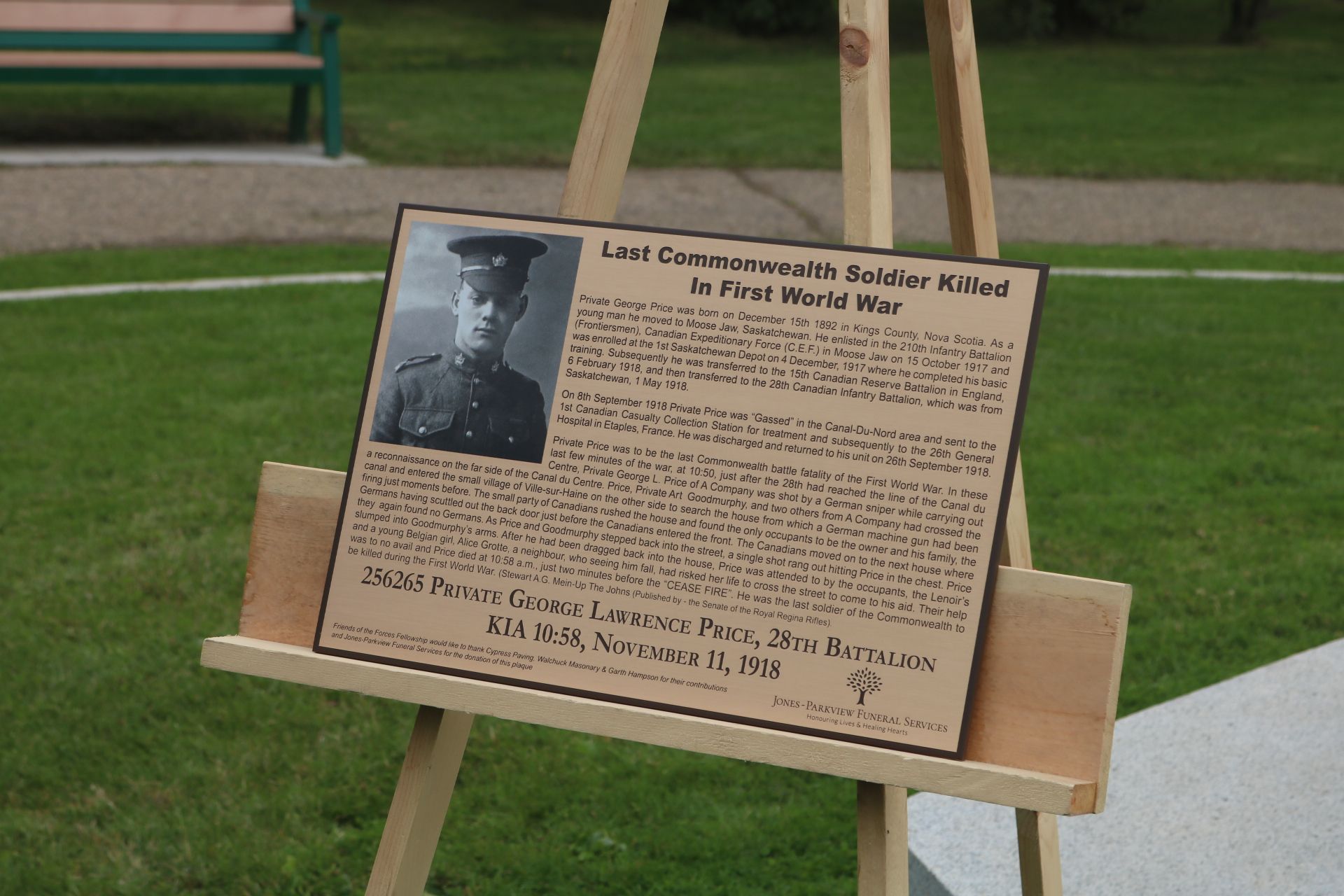 Last commonwealth soldier killed in First World War from Moose Jaw ...