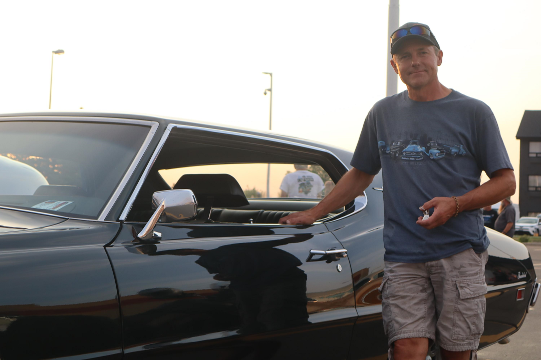Under the Hood of this dark storm cloud of a 1970 Ford Thunderbird ...