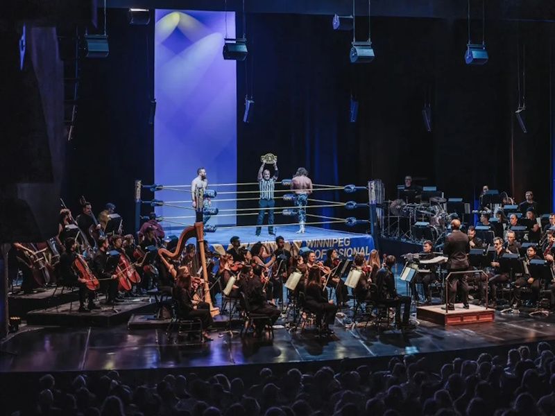 Local wrestler Sammy Peppers hits the high note at symphony orchestra ...
