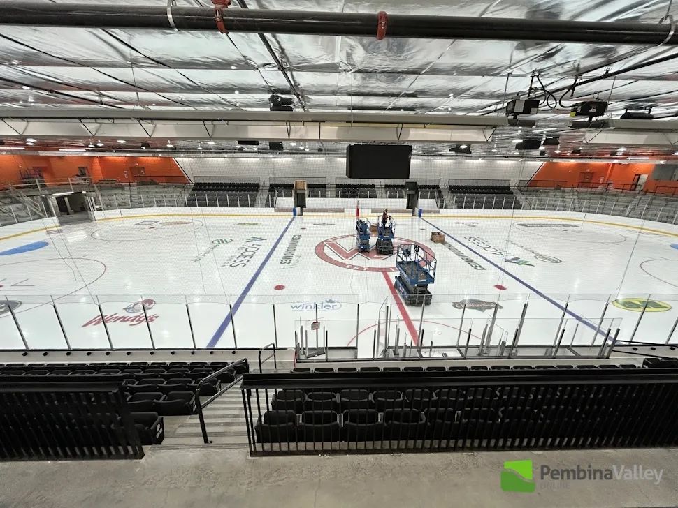 Inside the renovated Centennial Arena with Flyer forward Niklas ...